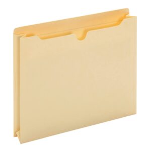 office depot manila double-top file jackets, 2in. expansion, letter size, box of 50, od24920