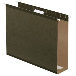 office depot box bottom hanging file folders, 2in. expansion, legal size, standard green, pack of 25, 406090od