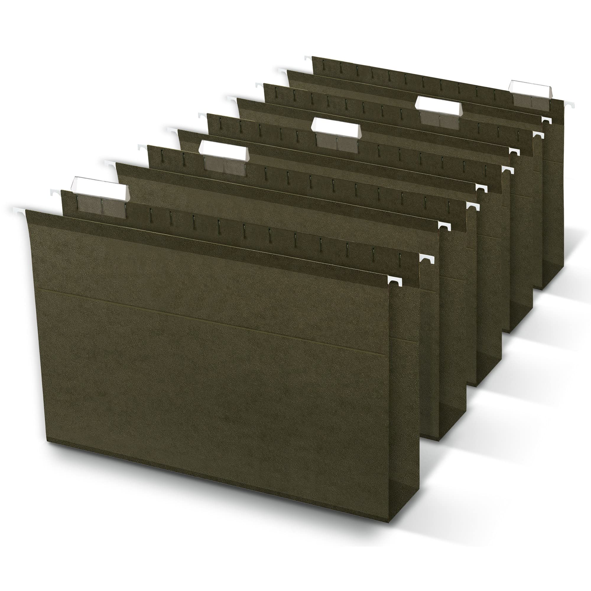 Office Depot Box Bottom Hanging File Folders, 2in. Expansion, Legal Size, Standard Green, Pack of 25, 406090OD