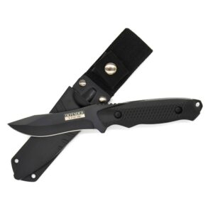 lastworld 8" defender xtreme hunting knife with sheath black