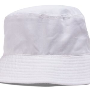 TOP HEADWEAR Bucket Hat for Men Women - Cotton Packable Fishing Cap, White L/XL