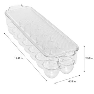 Kitchen Details, Refrigerator Storage, Fridge Organizer, Clear with Handles Egg Crate, 1 PACK