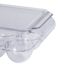 Kitchen Details, Refrigerator Storage, Fridge Organizer, Clear with Handles Egg Crate, 1 PACK