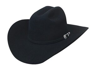 bullhide hats true to the game 10 x black cowboy hat (7 1/4)