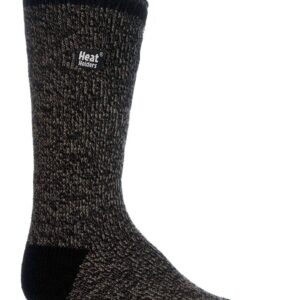 Heat Holders Men's Twist Socks Black/Grey Twist/Men's 7-12 in Mens 7-12