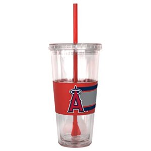 mlb los angeles angels hype straw tumbler, 22-ounce