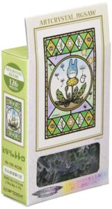 ensky my neighbor totoro - blooming dandelion art crystal jigsaw puzzle (126 piece)