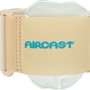 Aircast Pneumatic Armband: Tennis/Golfers Elbow Support Strap, Beige