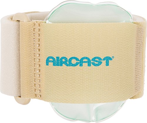 Aircast Pneumatic Armband: Tennis/Golfers Elbow Support Strap, Beige