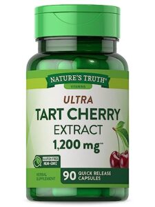 tart cherry extract capsules | 1200 mg | 90 count | non-gmo & gluten free supplement | by nature's truth