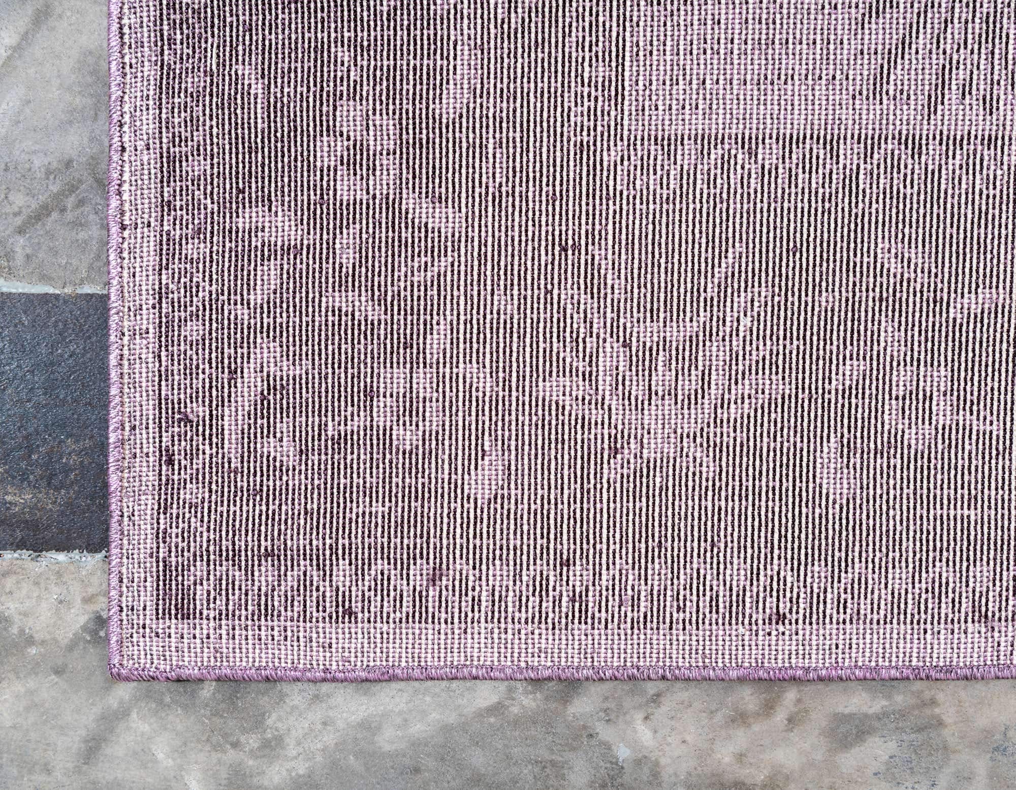 Unique Loom La Jolla Collection Farmhouse, Contemporary, Botanical, Traditional, Vintage Area Rug, 7 x 10 ft, Violet/Dark Purple