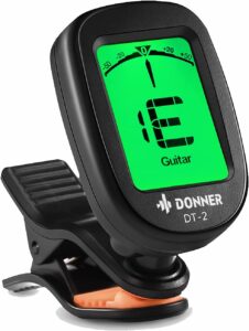 donner guitar tuner clip on-accurate chromatic,acoustic guitar bass violin ukulele tuner dt-2