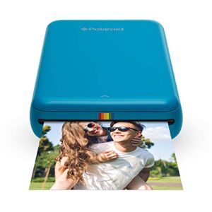 zink polaroid zip wireless mobile photo mini printer (blue) compatible w/ ios & android, nfc & bluetooth devices