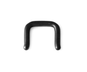 titanium septum retainer 10g 10 gauge black