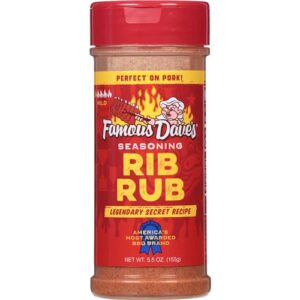 famous dave's - 1 pck, rib rub seasoning (5.5 oz.)