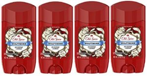 old spice wild collection wolfthorn scent men's invisible solid antiperspirant deodorant 2.6 ounce (pack of 4)