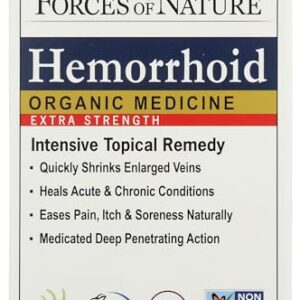 FORCES OF NATURE Organic Hemorrhoid Control Extra Strength, 0.37 OZ