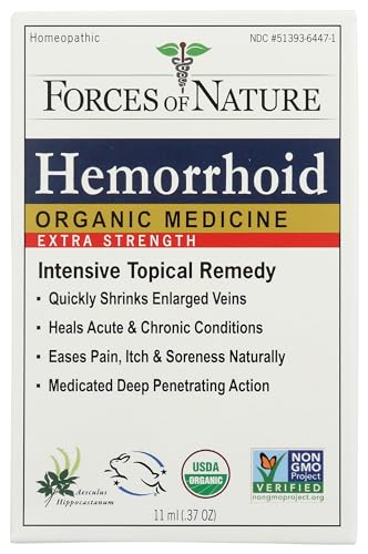 FORCES OF NATURE Organic Hemorrhoid Control Extra Strength, 0.37 OZ