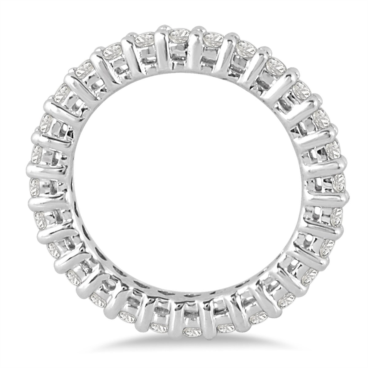 SZUL 1 Carat TW Diamond Eternity Band in 10K White Gold