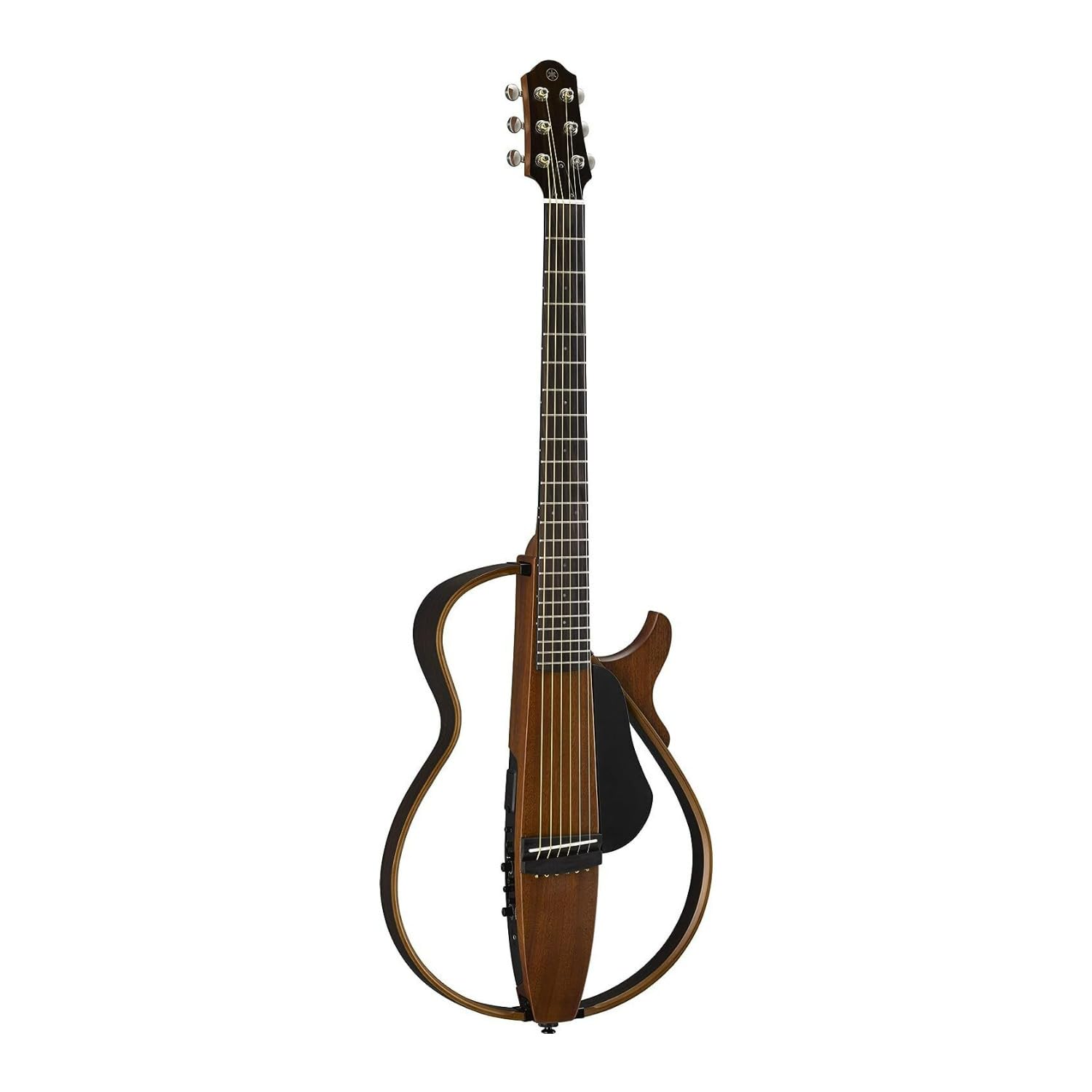 Yamaha SLG200S NT Steel String Silent Guitar with Hard Gig Bag, Natural