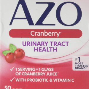 AZO All Natural Concentrated Cranberry Tablets, 50 Count