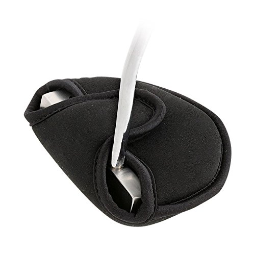 Black Golf Putter Headcover Oversize Neoprene Club Head Cover Perfect for Mallet Putters Fits Most 2 Ball Putters Clubs