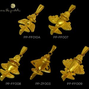 Across The Puddle, Ancient Golden Jet-9 Pendant Necklace | 24k GP Golden Flyer | Pre-Columbian Quimbaya Airplane Jet | Ancient Aircraft | Ancient Astronauts | Original Golden Jets Collection