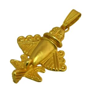 Across The Puddle, Ancient Golden Jet-9 Pendant Necklace | 24k GP Golden Flyer | Pre-Columbian Quimbaya Airplane Jet | Ancient Aircraft | Ancient Astronauts | Original Golden Jets Collection