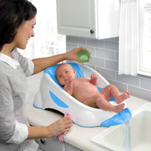 Munchkin® Clean™ Cradle Baby Bathtub, Blue