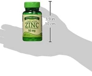 Nature's Truth Zinc 50 mg Chelated Supplements, 100 Count, Pack of 3