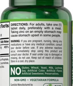 Nature's Truth Zinc 50 mg Chelated Supplements, 100 Count, Pack of 3