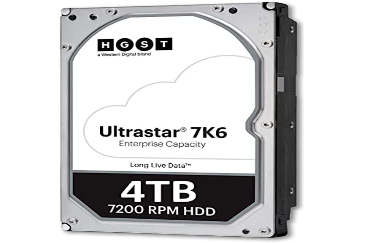 HGST Ultrastar 7K6000 | HUS726040ALE610 | 0F23005 | 4TB 7200RPM 128MB Cache SATA 6Gb/s 3.5" Inch | 512E | Ultra Instant Secure Erase | Enterprise Hard Disk Drive (HDD)