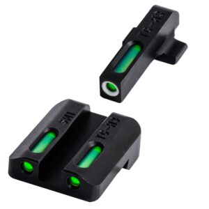 truglo tfx handgun sight | durable shock-resistant compact brightly glowing tritium & fiber-optic xtreme day/night sight, compatible with steyr mannlicher handguns