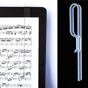 Music Stand Page Holder- Clear Grip 2-pack