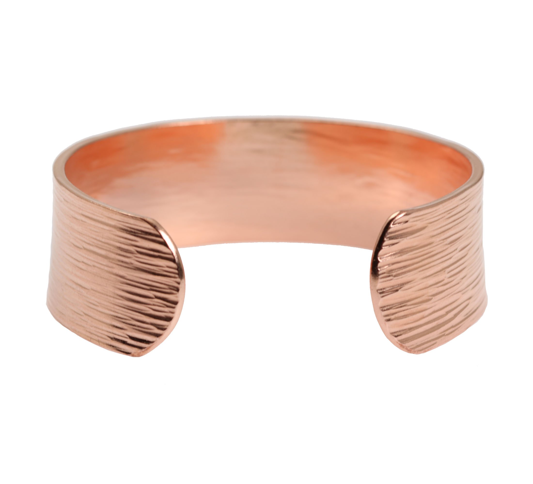 John S. Brana Chased Copper Cuff Bracelet - 100% Solid Copper Cuff Handmade Jewelry