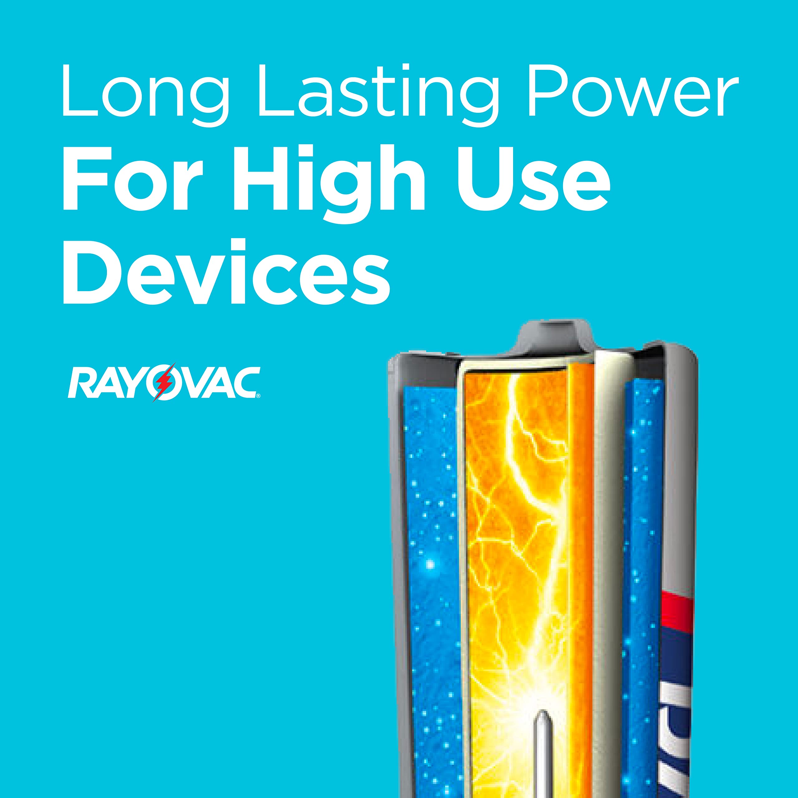 Rayovac AA Batteries, Alkaline Double A Batteries (48 Battery Count)