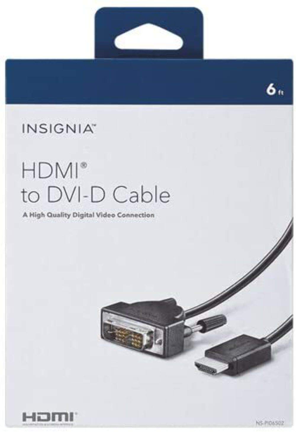 Insignia HDMI to DVI-D 6ft Cable