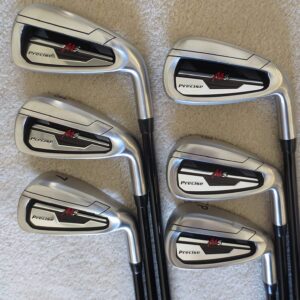 Tall Mens Golf Set Complete Driver, Fairway Wood, Hybrid, Irons, Putter, Stand Bag Clubs +1" Length All Graphite