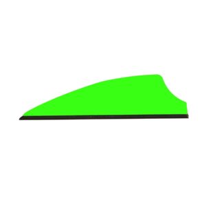 q2i fusion-ii vanes (pack of 100), neon green, 2.1"