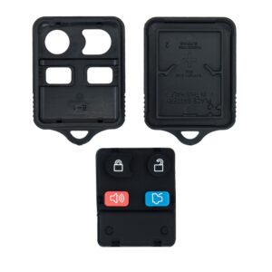 keyless2go replacement for new shell case and 4 button pad for remote key fob with fcc cwtwb1u345 or cwtwb1u331 - shell only