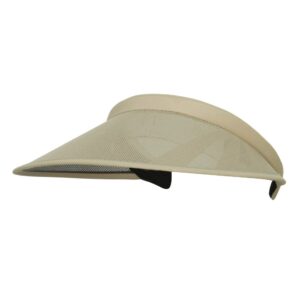 uv 50+ protection clip on visor - khaki osfm