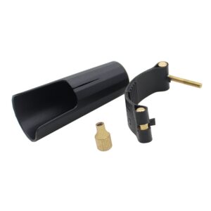 Andoer Leather Ligature Fastener with Plastic Cap for Clarinet Bakelite Mouthpiece Durable