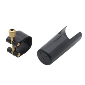 Andoer Leather Ligature Fastener with Plastic Cap for Clarinet Bakelite Mouthpiece Durable