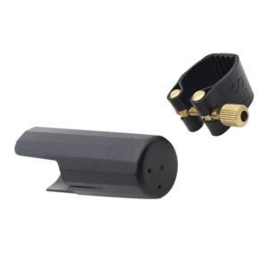 Andoer Leather Ligature Fastener with Plastic Cap for Clarinet Bakelite Mouthpiece Durable