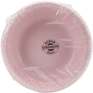 creative converting 20 oz. paper bowls, classic pink