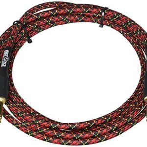 Pig Hog PCH10PL 1/4" to 1/4" Tartan Plaid Guitar Instrument Cable, 10 Feet