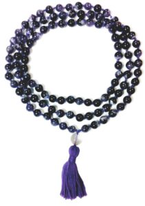 mala amethyst hand knotted 108 bead prayer mala