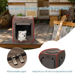 Petsfit Portable Dog Crates for Medium Dogs, Travel Dog Crate with Soft Cushion and Carrying Case, for Indoor Outdoor