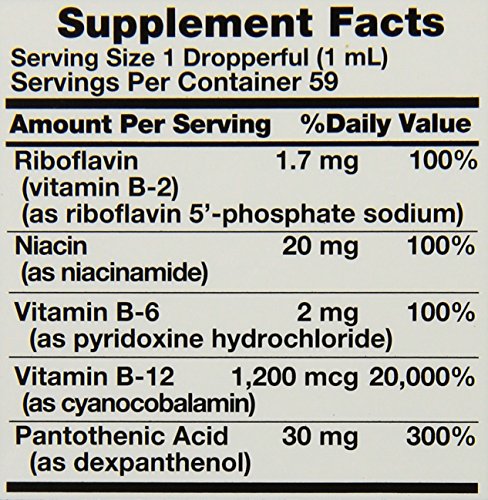 Nature's Truth Sublingual Vitamin B Complex Plus B-12 Fast Acting Flavored Liquid, Natural Berry Flavor, 2 Fluid Ounce (Pack of 3)