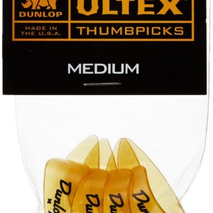 JIM DUNLOP 9072P Ultex® Thumbpicks, Medium, 4/Player's Pack